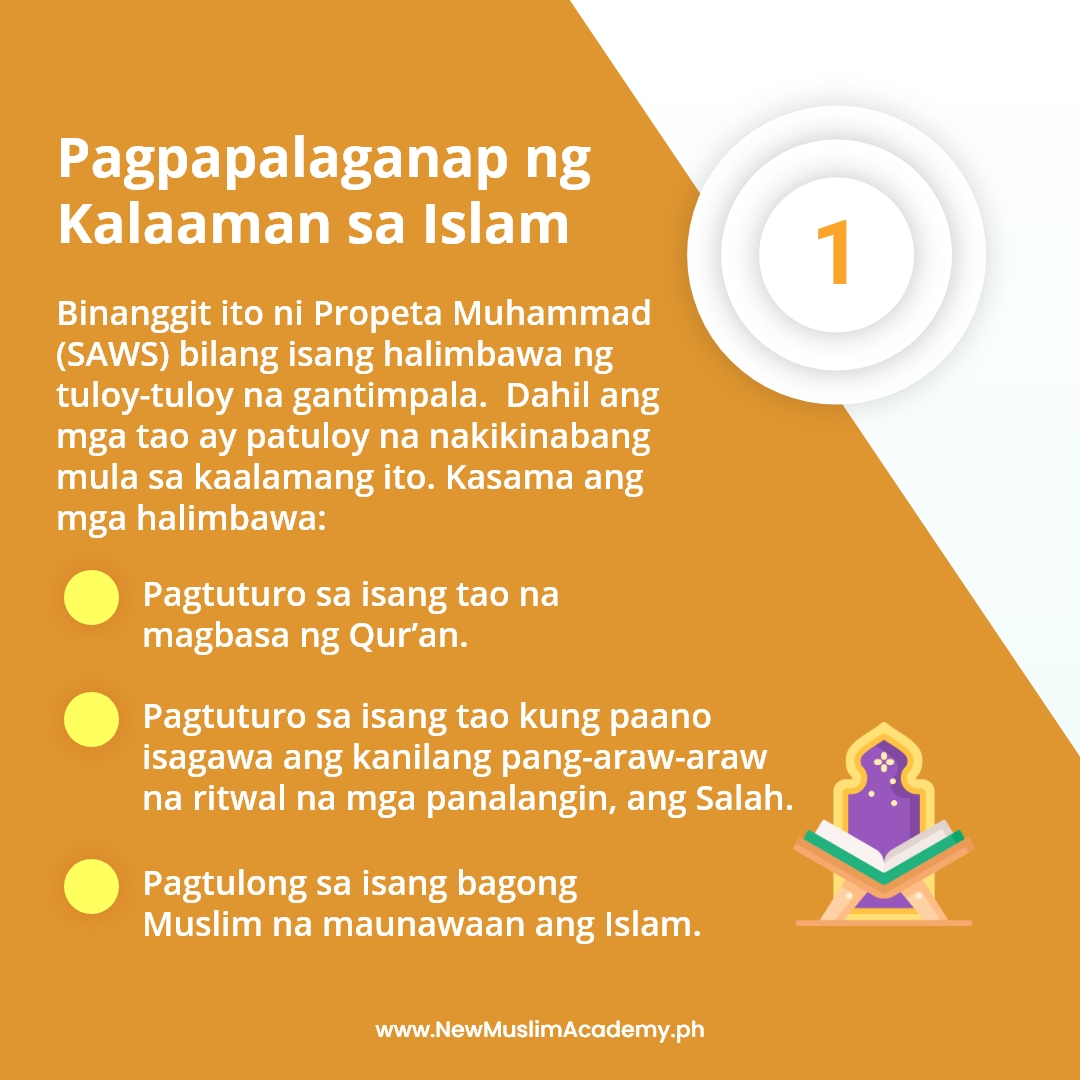 Mga Gawain na Patuloy ang Gantimpala – New Muslim Academy – Philippines