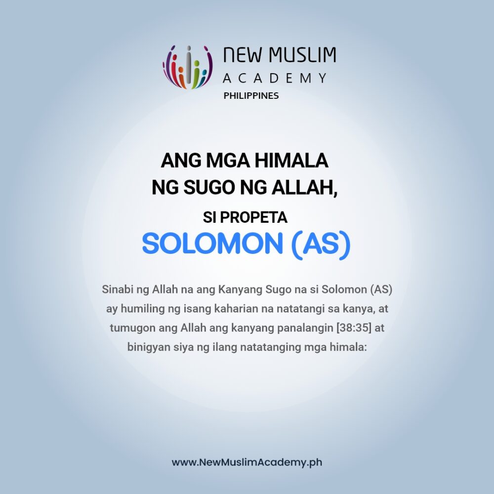 Ang Mga Himala ng Sugo ng Allah, Si Solomon (AS) – New Muslim Academy ...
