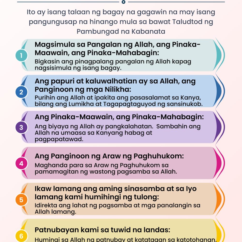 Ang Pagsamba Sa Islam – New Muslim Academy – Philippines